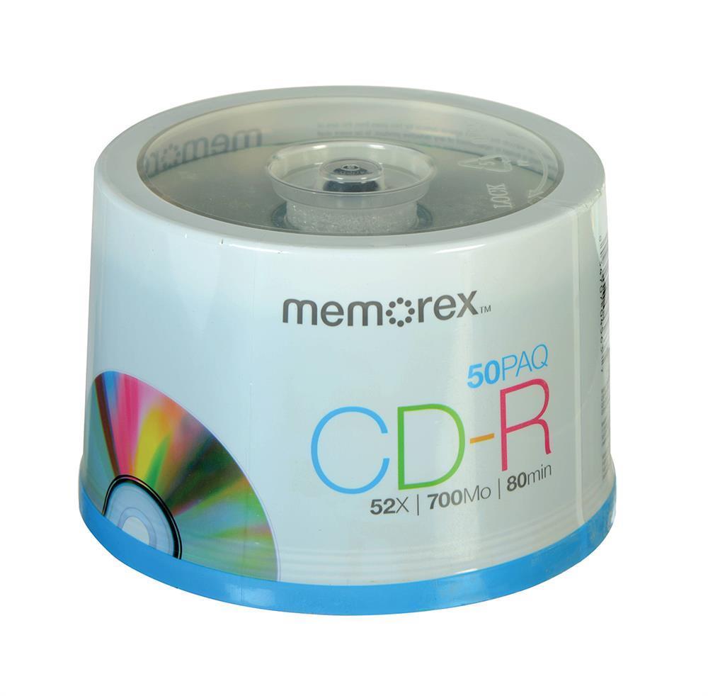 04725-A1 Memorex (Shp)Disc CD-R 80 min WHT printable Matte 52X 30/PK ...