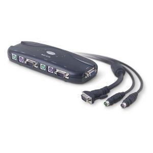 F1DJ104P-B Belkin OmniView 4-Port KVM Switch 4 x 1 4 x mini-DIN (PS/2 ...