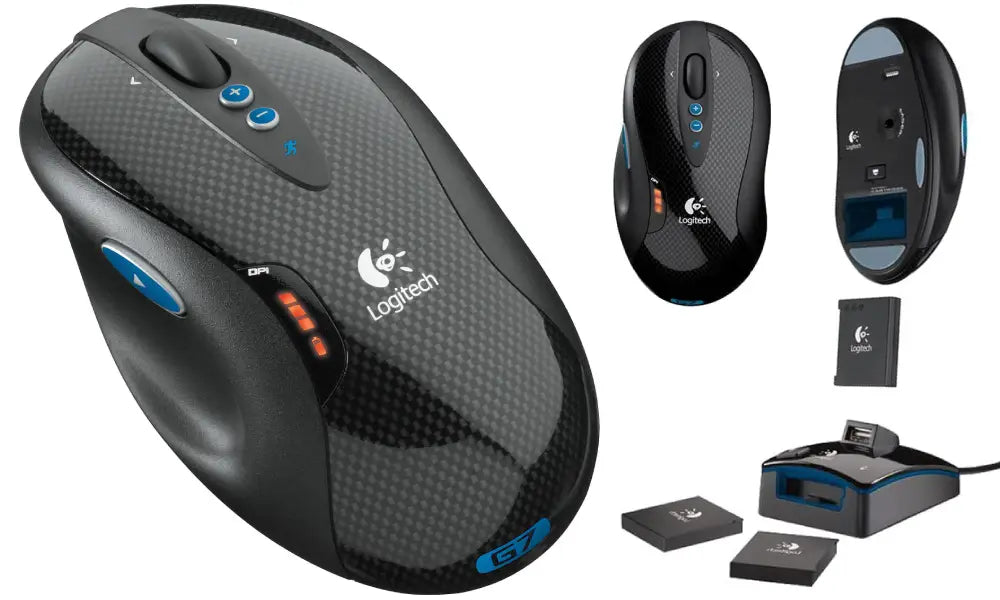 931375-0403 Logitech Cordless G7 USB 2.0 Laser Mouse with Scroll Tilt ...