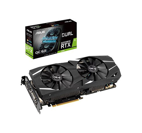 NVIDIA DUAL GeForce RTX 2060 OC 6GB GDDR6 DVI/2HDMI/2DisplayPort PCI ...