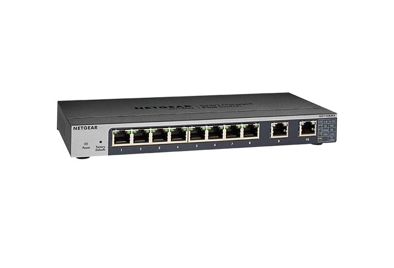 GS110EMX - Netgear GS110EMX 8 x RJ-45 Ports 10/100/1000Base-T + 2 x ...