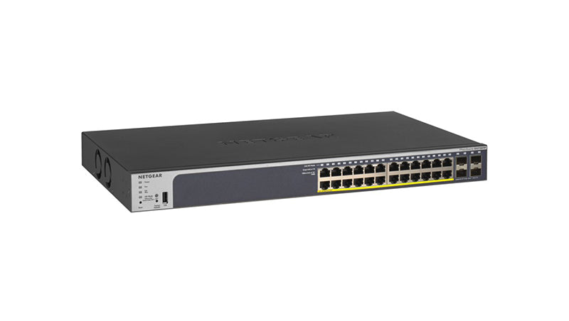 GS728TP - Netgear ProSafe 24 x RJ-45 Ports PoE+ 10/100/1000Base-T + 4 x ...