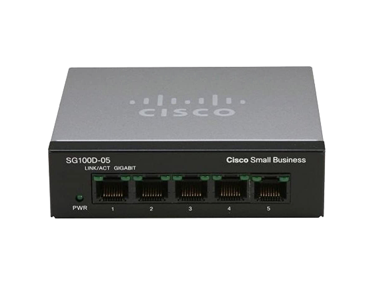 SG100D-05-NA - Cisco Small Business 100 5-Ports 1RJ-45 Unmanaged Switch ...